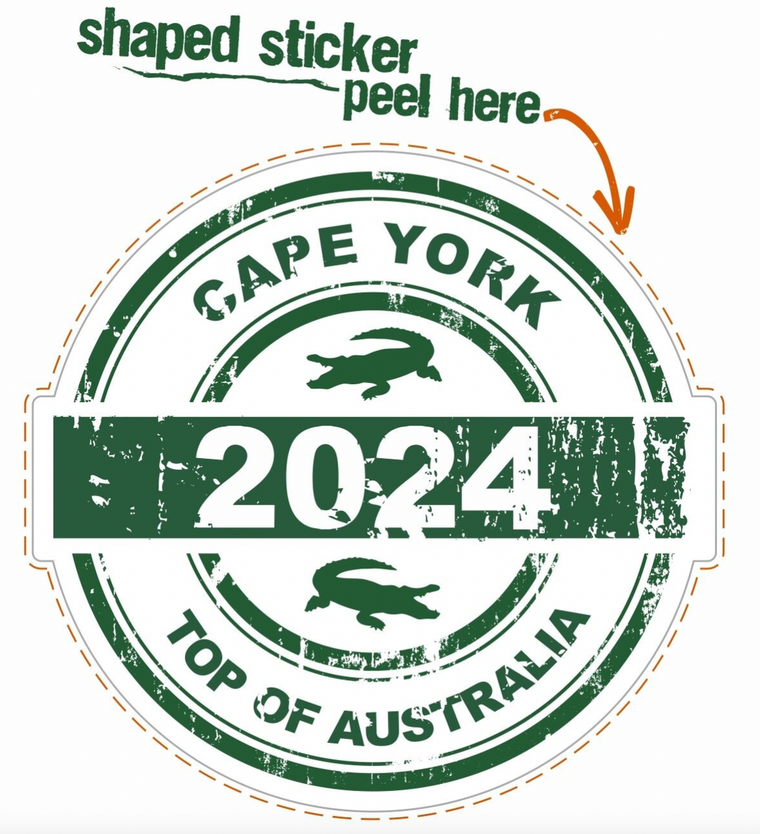 2024 Stamp Sticker – The Croc Tent Cape York