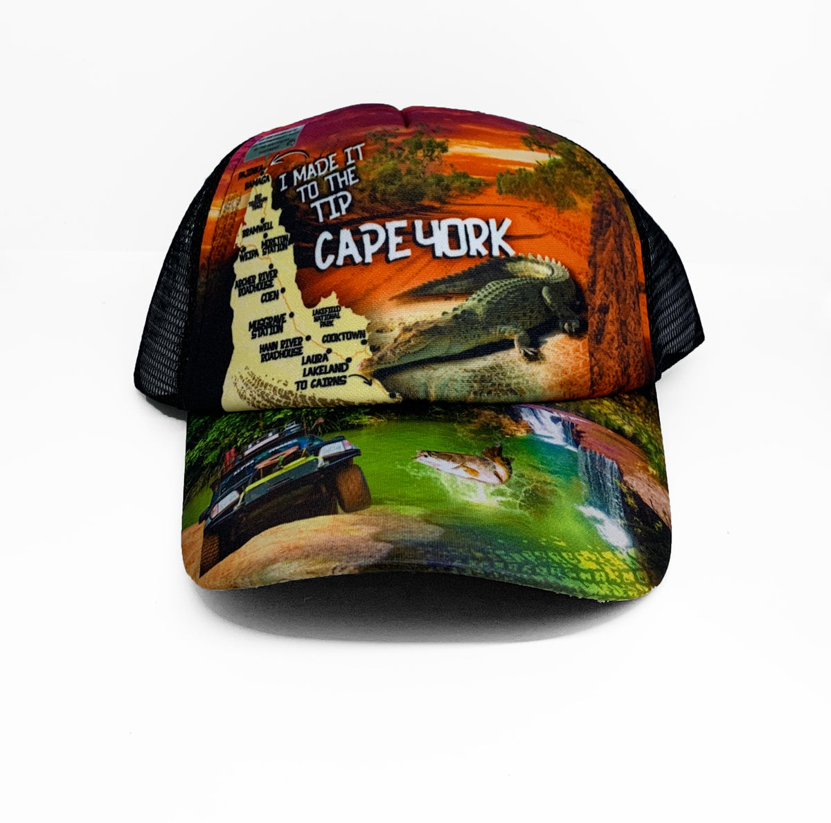 Adventure Sunset Truckers Cap – The Croc Tent Cape York