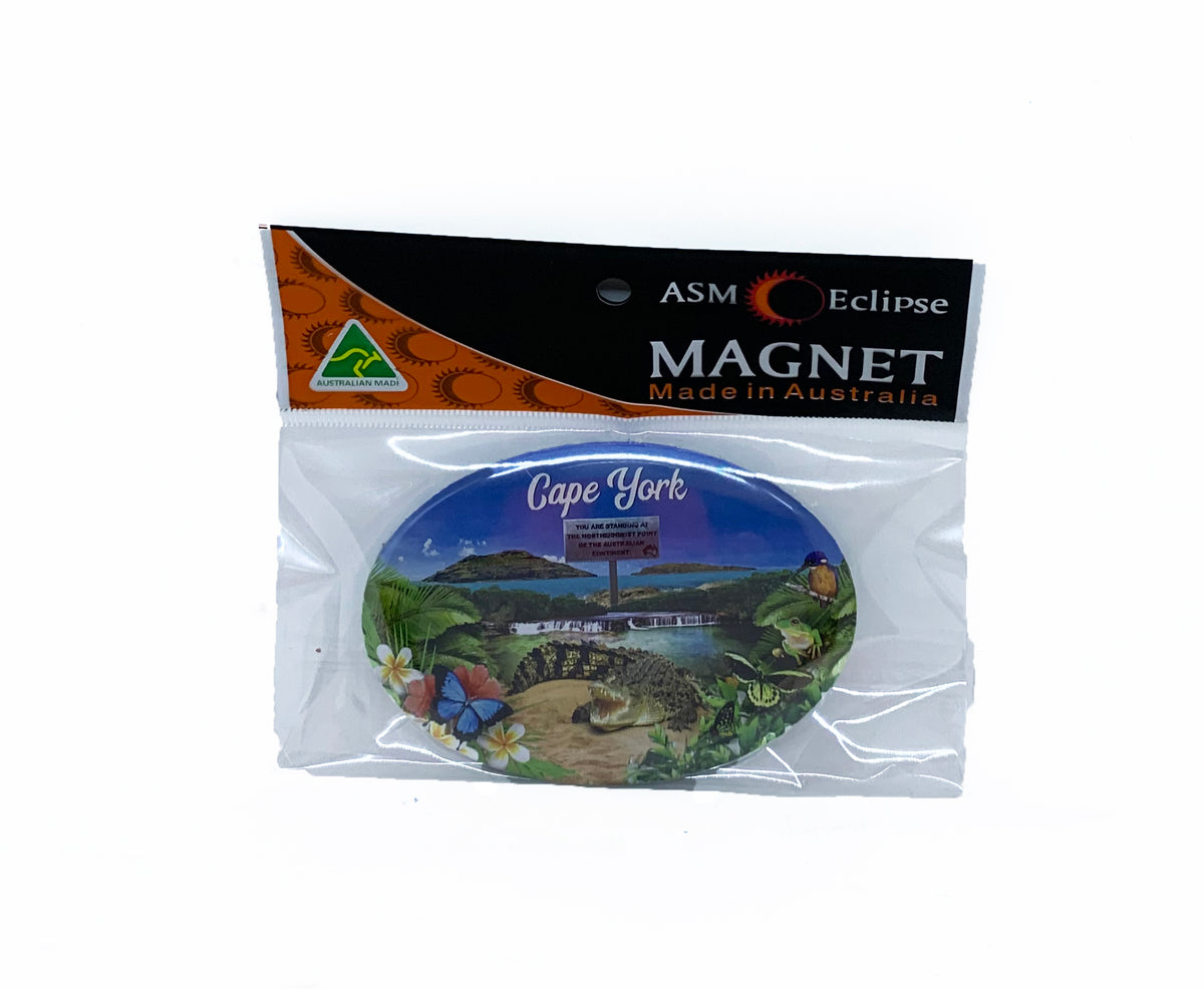 Tropical Oval Magnet – The Croc Tent Cape York