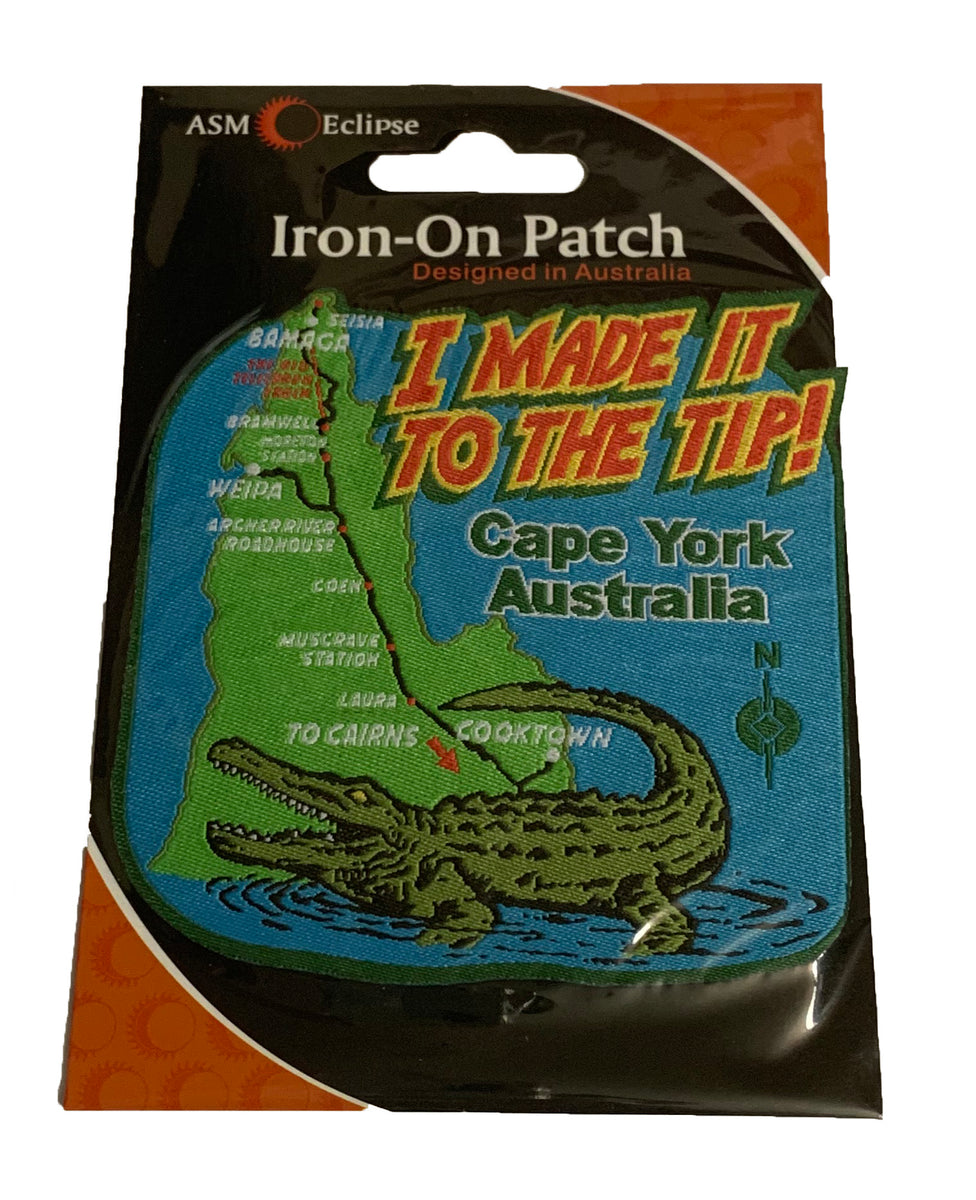 I Made it to the Tip Iron On Patch – The Croc Tent Cape York